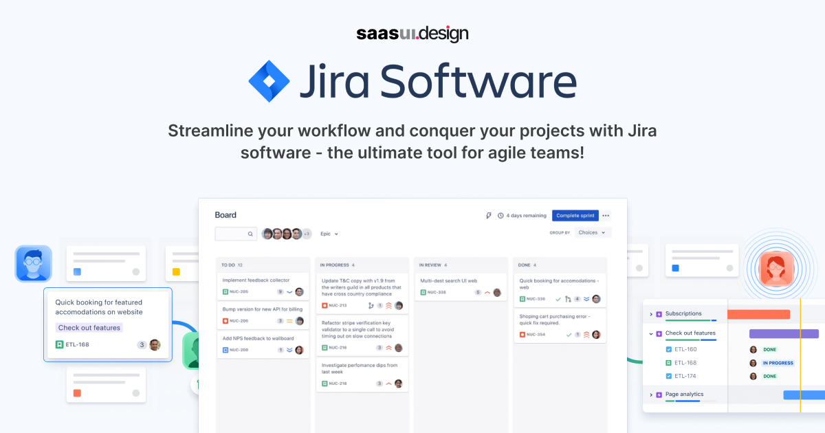 Jira | UI, UX Design | SaaS | Application Design | saas ui